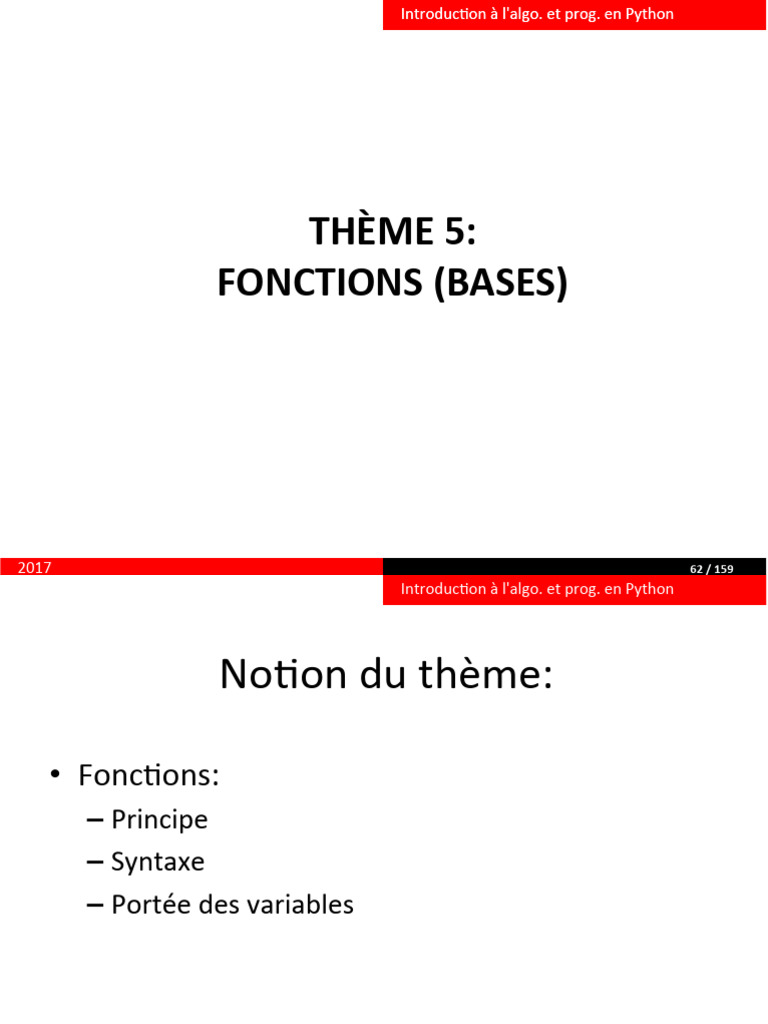 Introduction aux fonctions en Python | PDF | Python (Langage de programmation) | Paradigme de ...