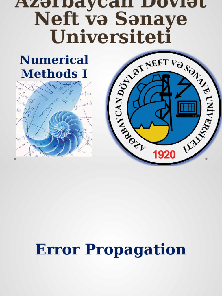 Numerical Error Analysis Guide | PDF | Function (Mathematics ...