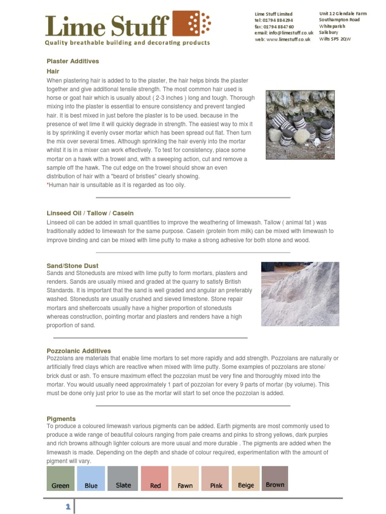 Plastering Additives and Techniques | PDF