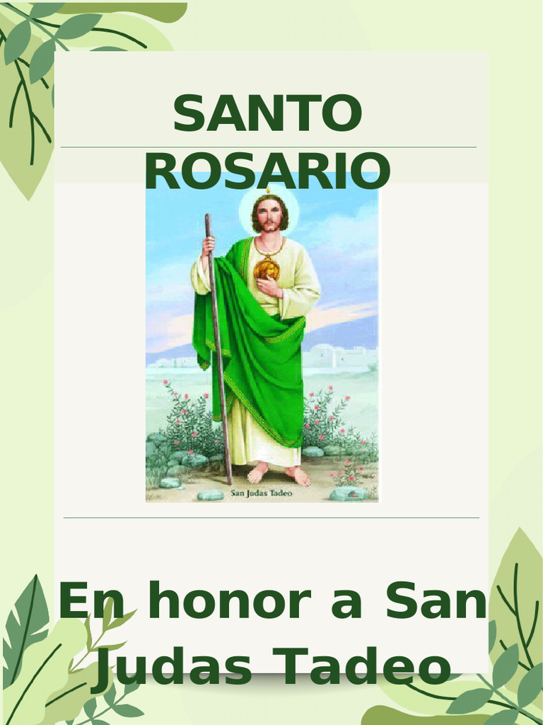 Libro Santo Rosario San Judas Tadeo | PDF | María, madre de Jesús ...