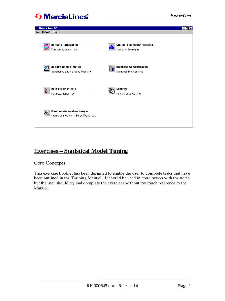 Block 03 Statistical Model Tuning Exercises | PDF | Forecasting | Computing