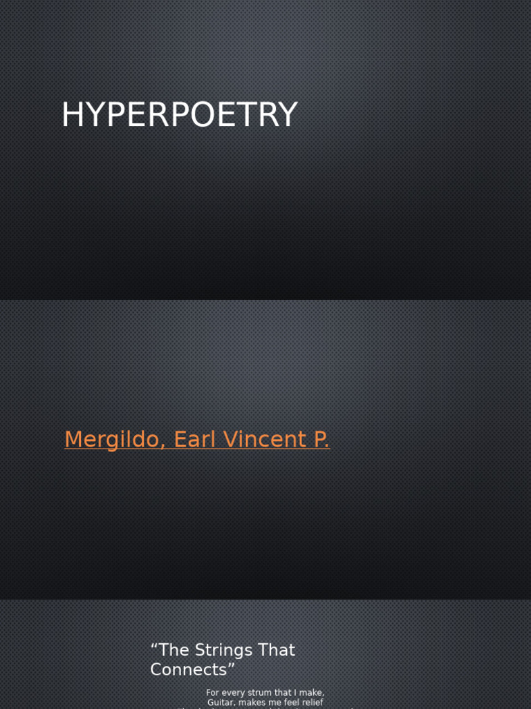 Hyper Poetry | PDF
