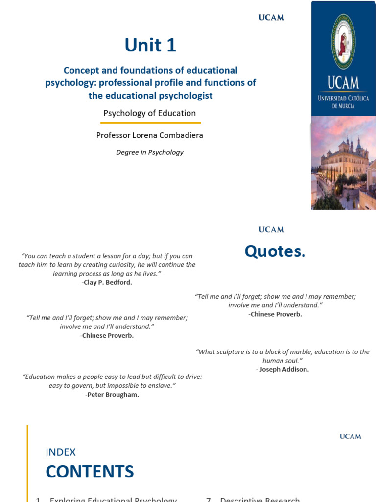 Unit 1 Concept and Foundations of Educational Psychology Professional P | PDF | Experiment ...