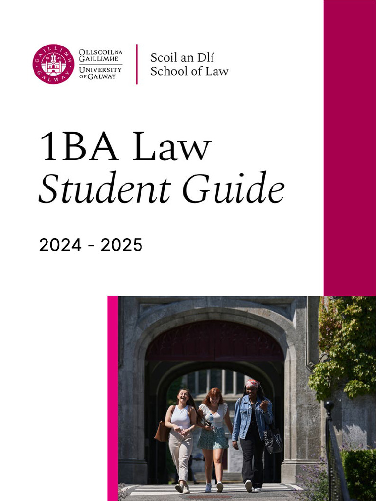1BA Law Student Guide 2024 25 | PDF | Bachelor Of Arts | Tort
