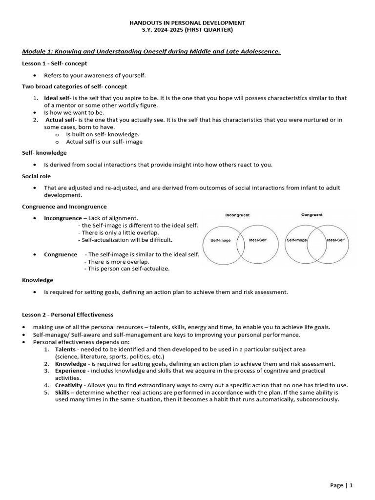 PerDev Lecture (1st Grading) | PDF | Adolescence | Experience