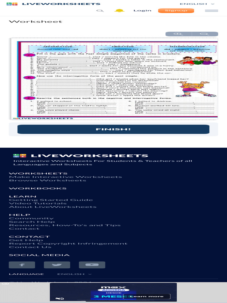 Worksheet Live Worksheets | PDF