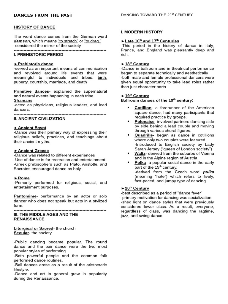 PE 3 Handout 1 | PDF | Dances | Ballroom Dance