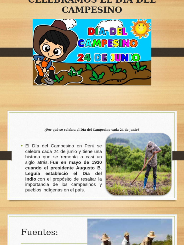 Celebramos El Día Del Campesino | PDF