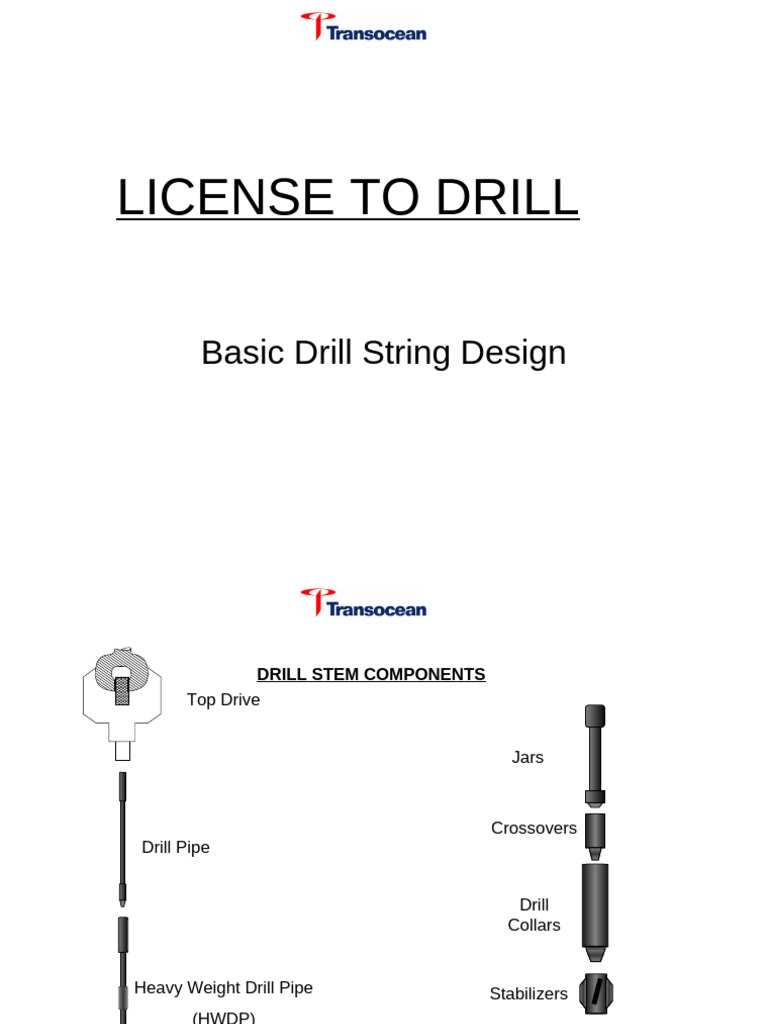 2 - General Drill String Design | PDF | Buoyancy | Mechanics
