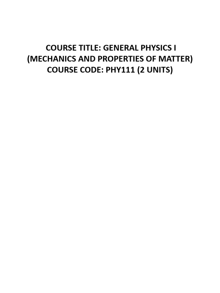 PHY111 Lecture 1 | PDF | Time | Special Relativity