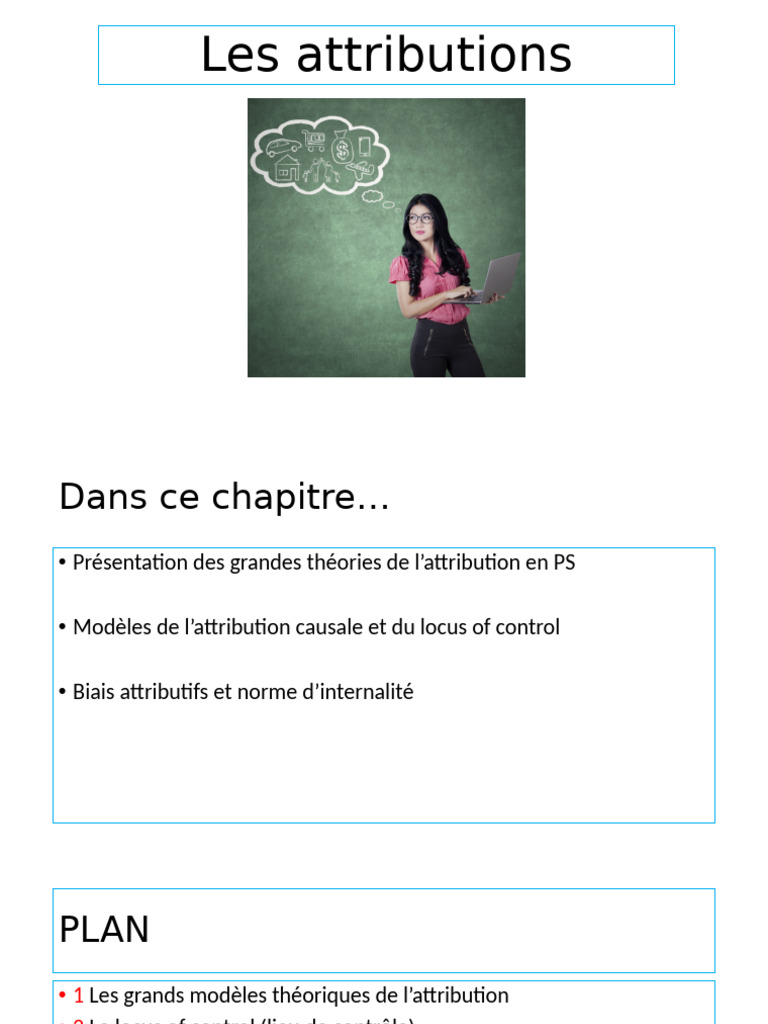 3.les Attributions | PDF | Psychologie | Concept de psychologie