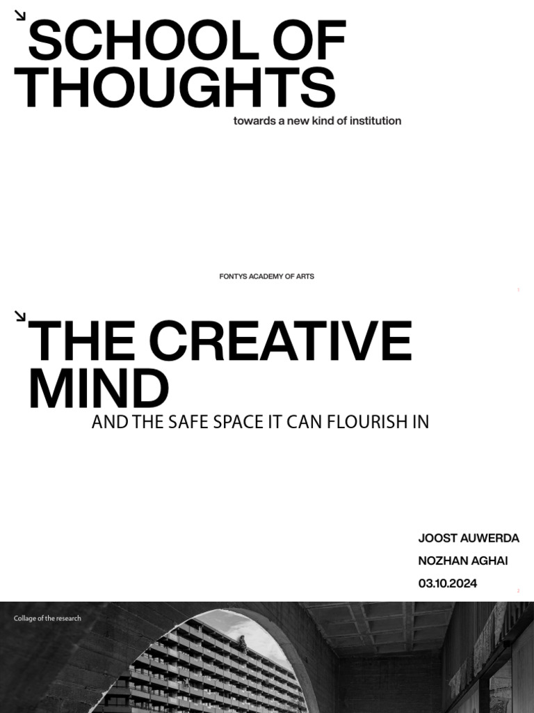 The Creative Mind and The Safe Space It Can Flourish in | PDF ...