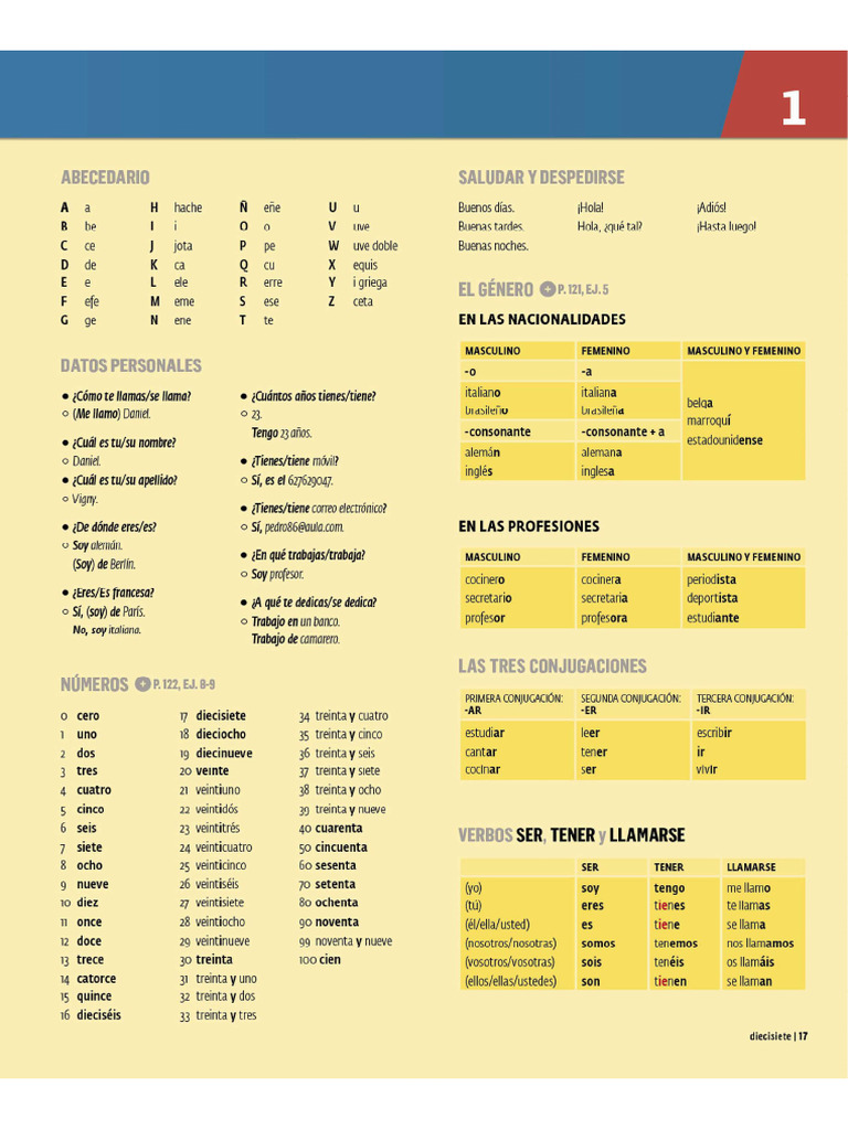 4 Repaso Leccion 1 Aula | PDF