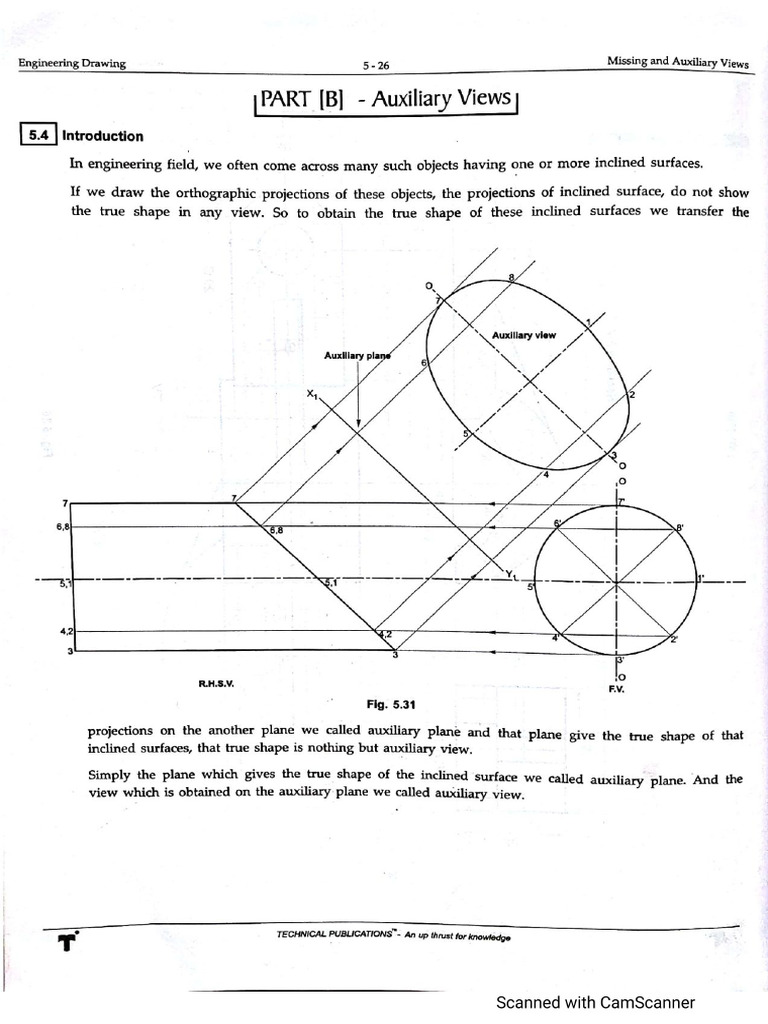 Auxiliary Views Problems | PDF