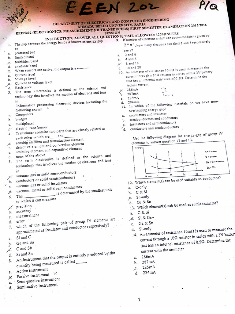 Eeen 202 PQ & Answer | PDF