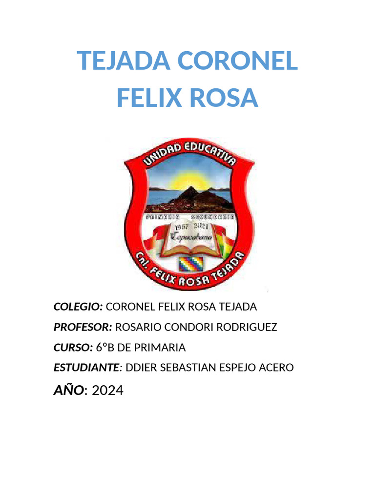 TEJADA CORONEL FELIX ROSA | PDF