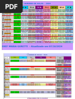 Pasta1 - Planilha de Aulas (Version 1) | PDF