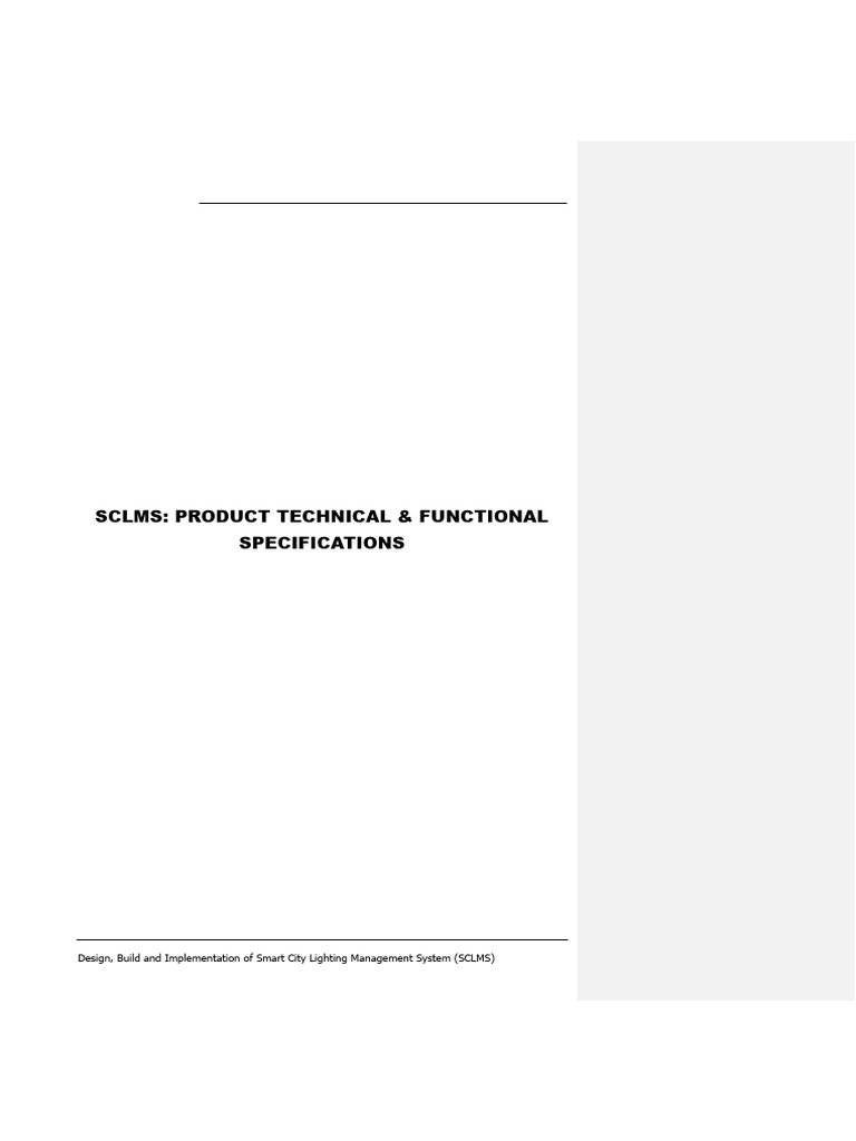 Product Technical Functional Specification Pdf Computer Network Information And