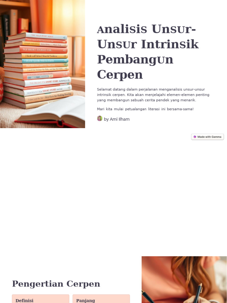 Peta Konsep Unsur Intrinsik Cerpen | PDF | Filsafat | Sains & Matematika