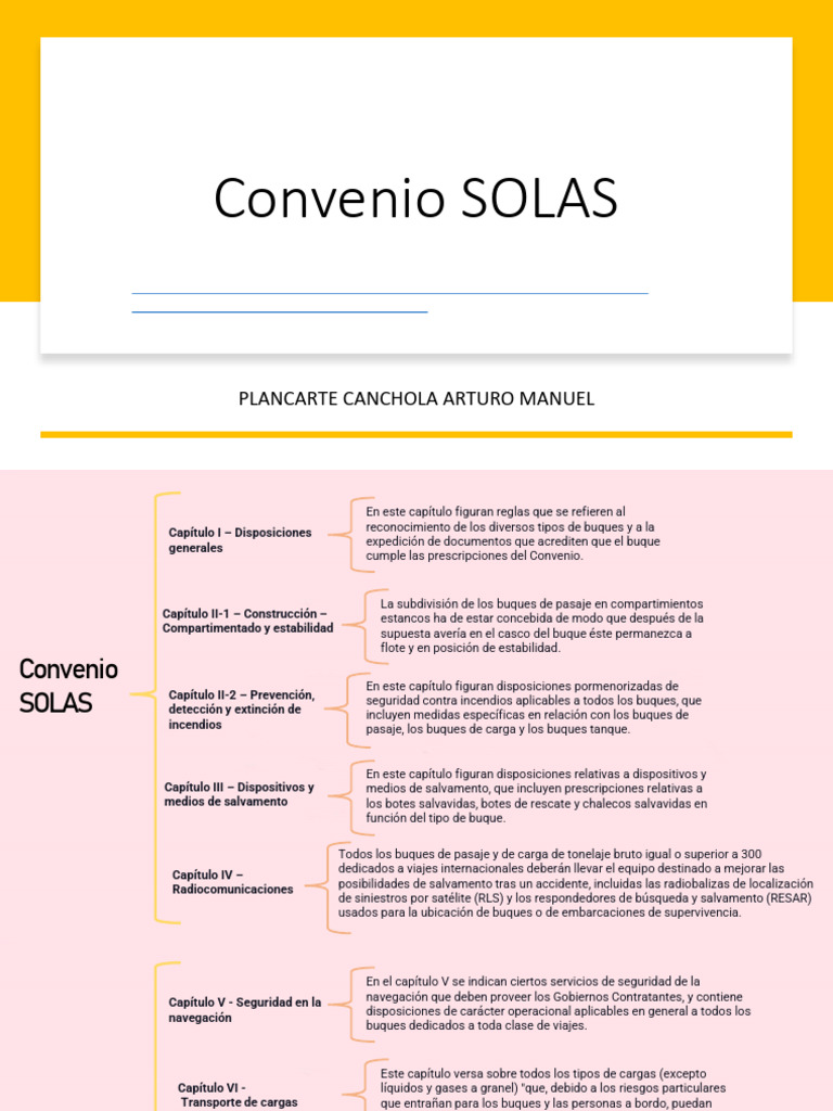 Convenio SOLAS: Seguridad Marítima 1974 | PDF | Transporte de agua | Envío