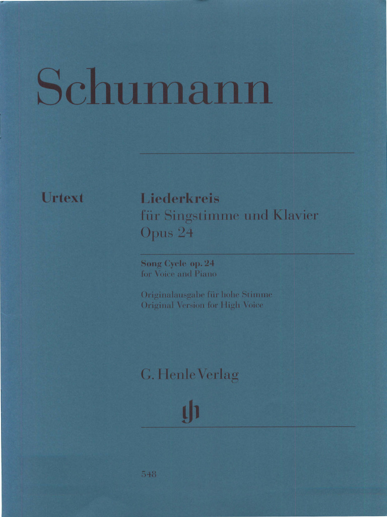Schumann - Liederkreis, op. 24 (Henle) | PDF
