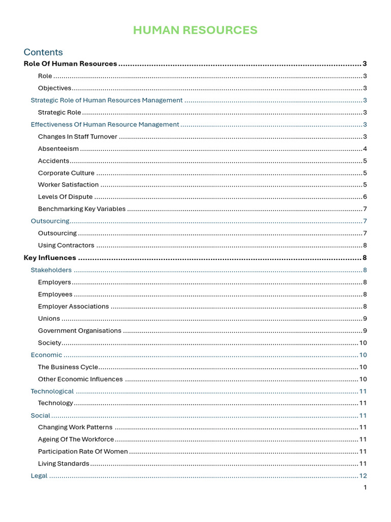 human-resources | PDF | Employment | Turnover (Employment)