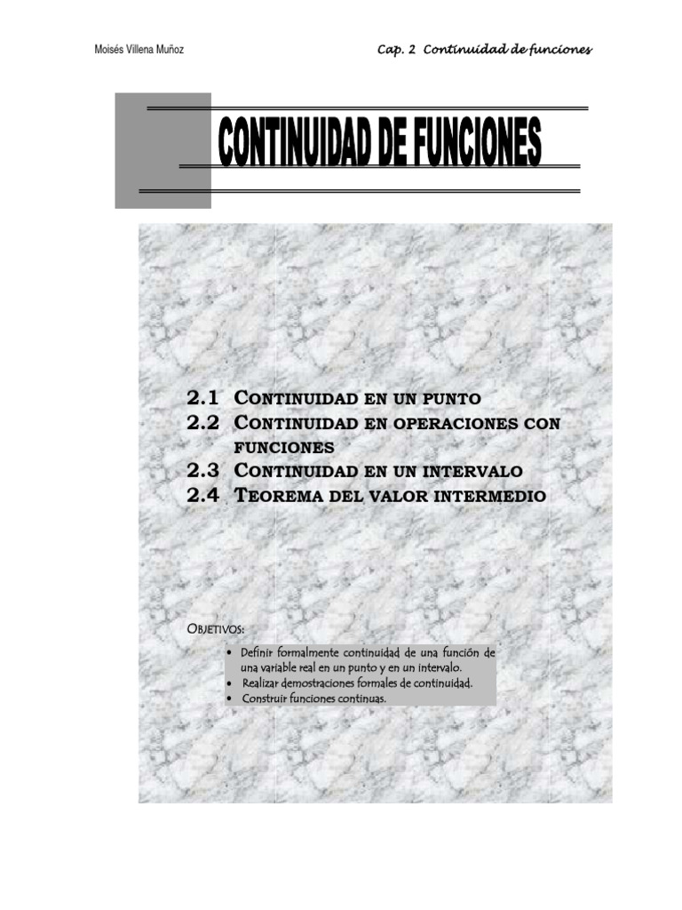 Continuidad de Funciones: Teoría y Ejemplos | PDF | Función continua | Función (Matemáticas)