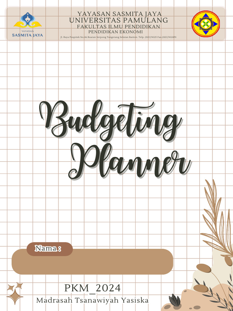Monthly Budget Planner Sheet PDF | PDF
