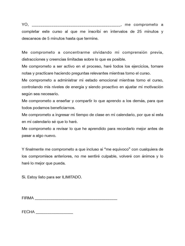 3.1 C04.CartaCompromiso | PDF | Crecimiento personal y profesional