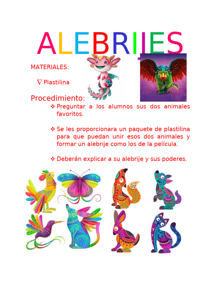 DIA DE MUERTOS ALEBRIJES | PDF