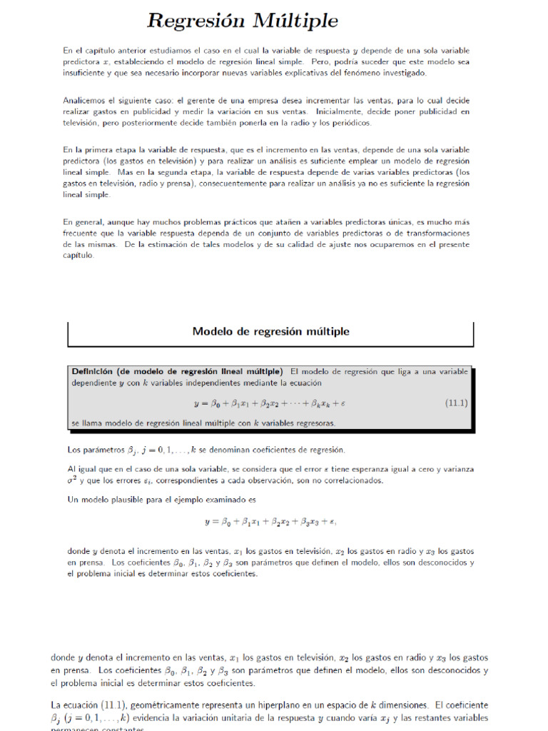 11 Regresion Multiple | PDF