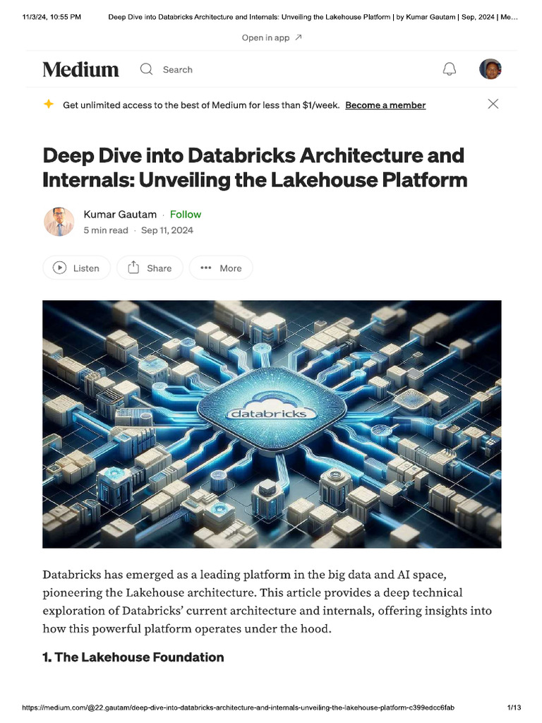 Deep Dive Databricks | PDF
