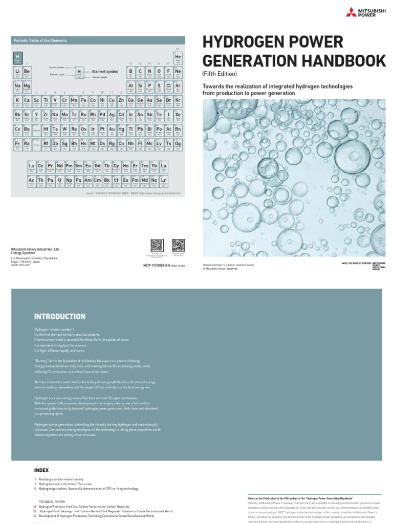 hydrogen_en | PDF | Climate Change Mitigation | Electricity Generation
