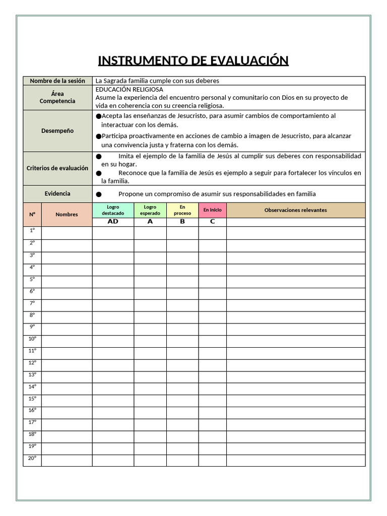 5° U3 Sem3 S3 Er-Instrumento | PDF