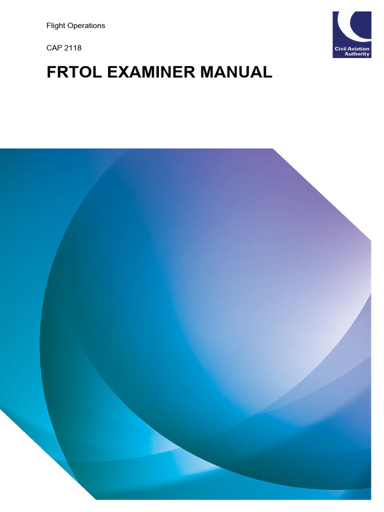FRTOL Examiner Manual Overview | PDF | Instrument Flight Rules | Visual ...