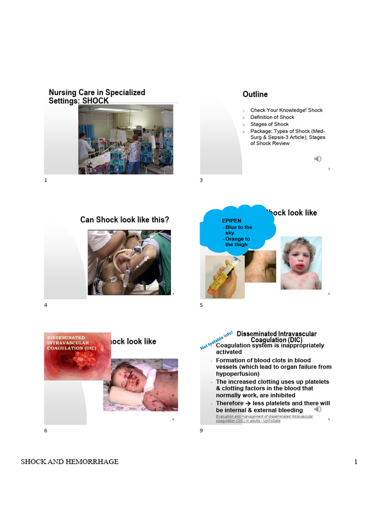 Shock | PDF | Shock (Circulatory) | Blood Pressure