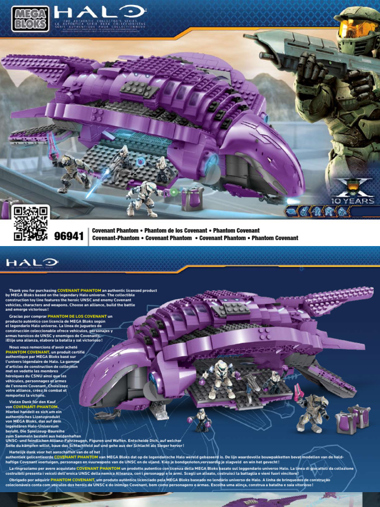Mega Bloks Set 96941 Halo Covenant Phantom | PDF