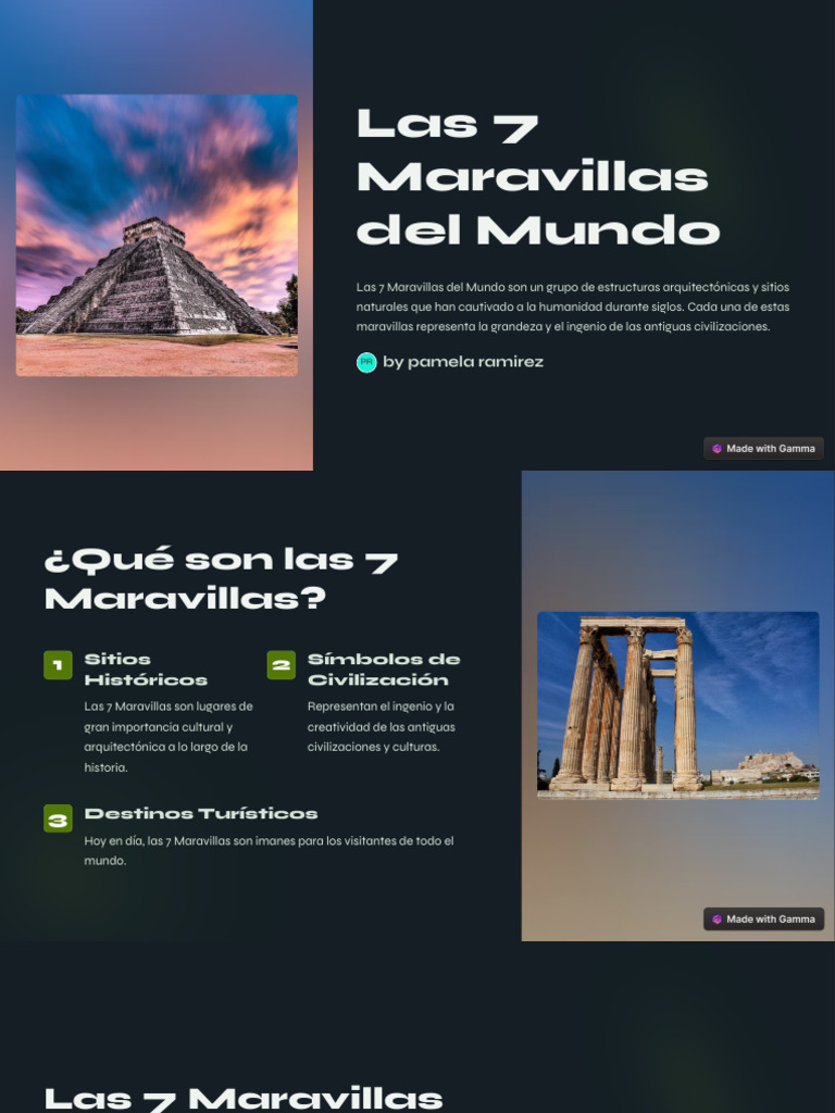 Las 7 Maravillas del Mundo Antiguo | PDF | Ciencia y matemáticas