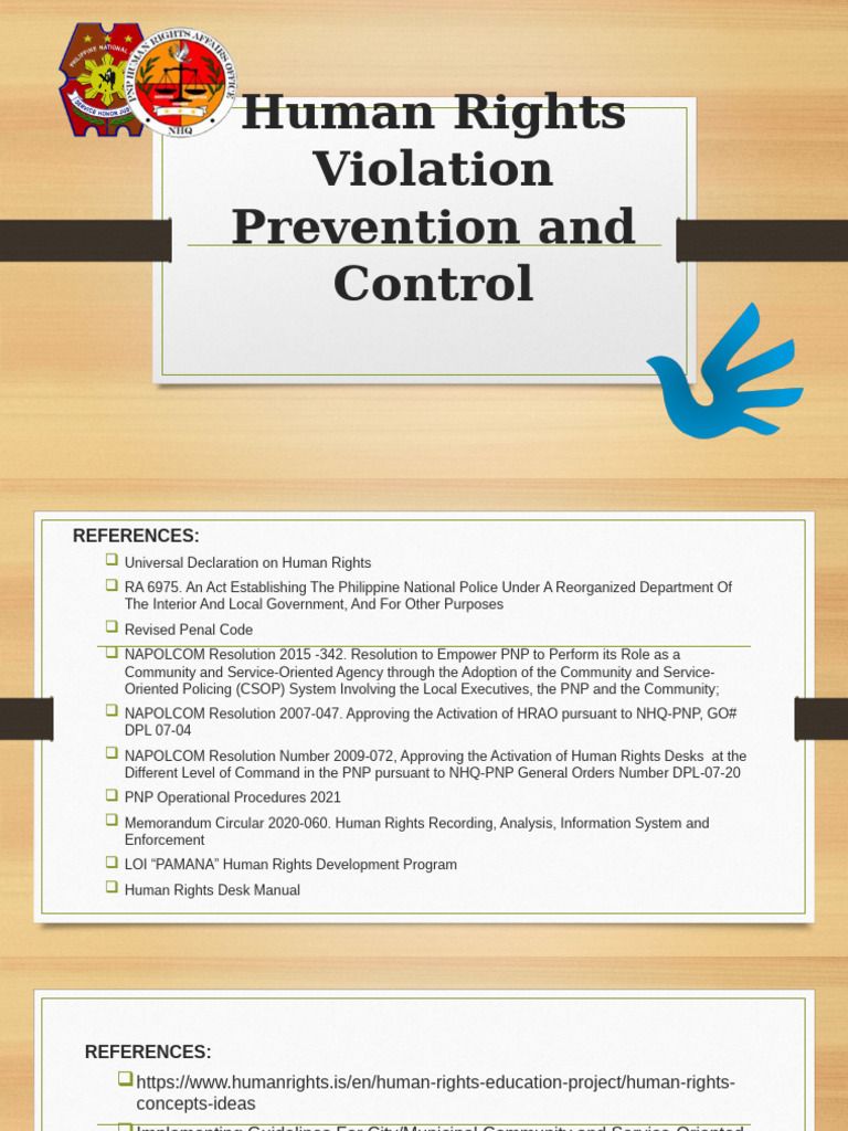 HR Prevention and Control of Human Rights Violation | PDF | Human ...
