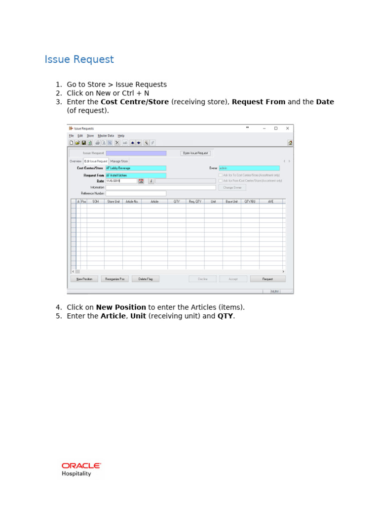 Store Users Training Guide | PDF | Inventory | Litre