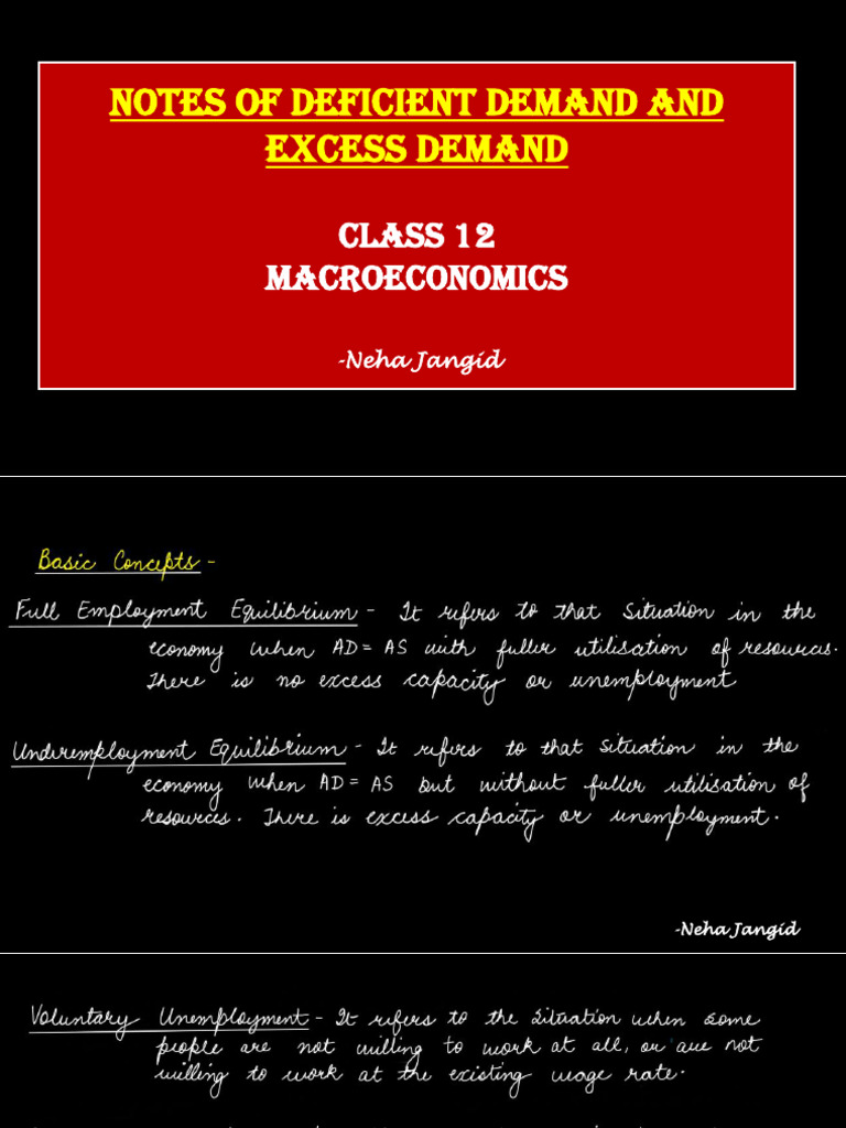 Chapter 9 Deficient Demand and Excess Demand | PDF | Social Science