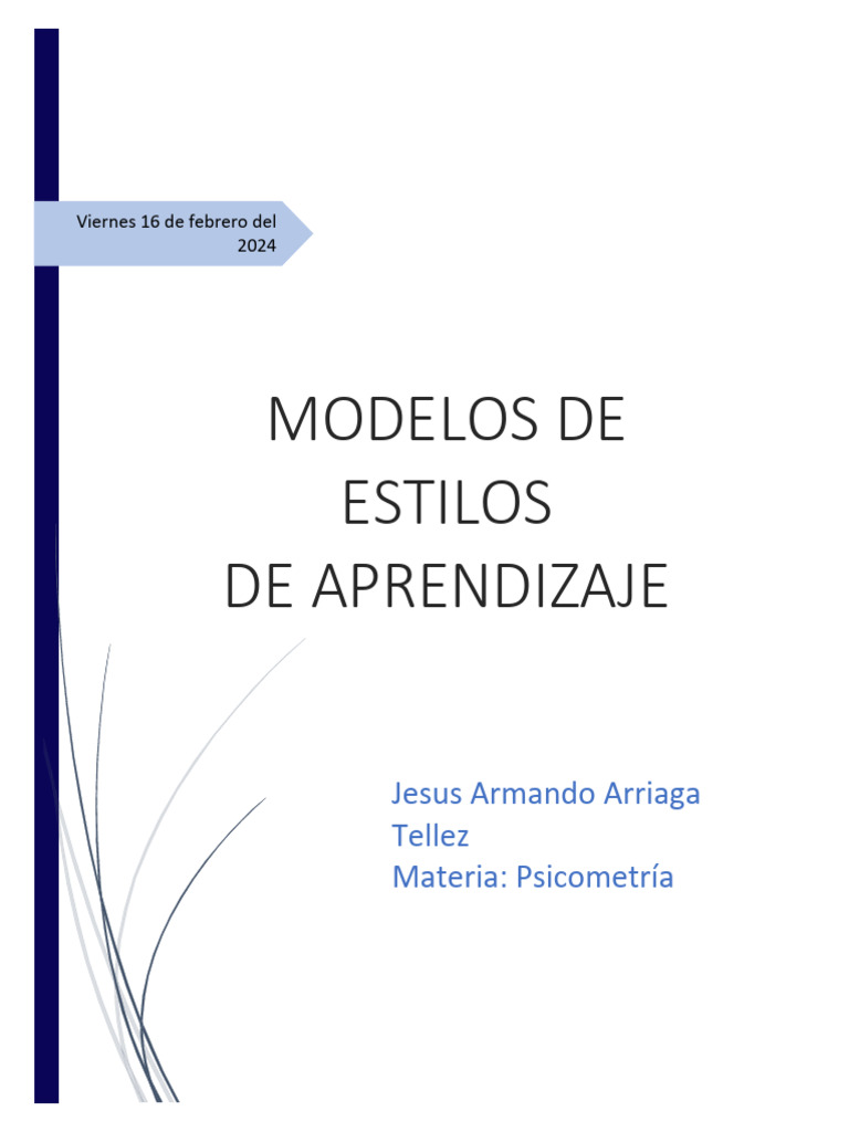 Modelos de Estilos de Aprendizaje | PDF | Aprendizaje | Hemisferio cerebral