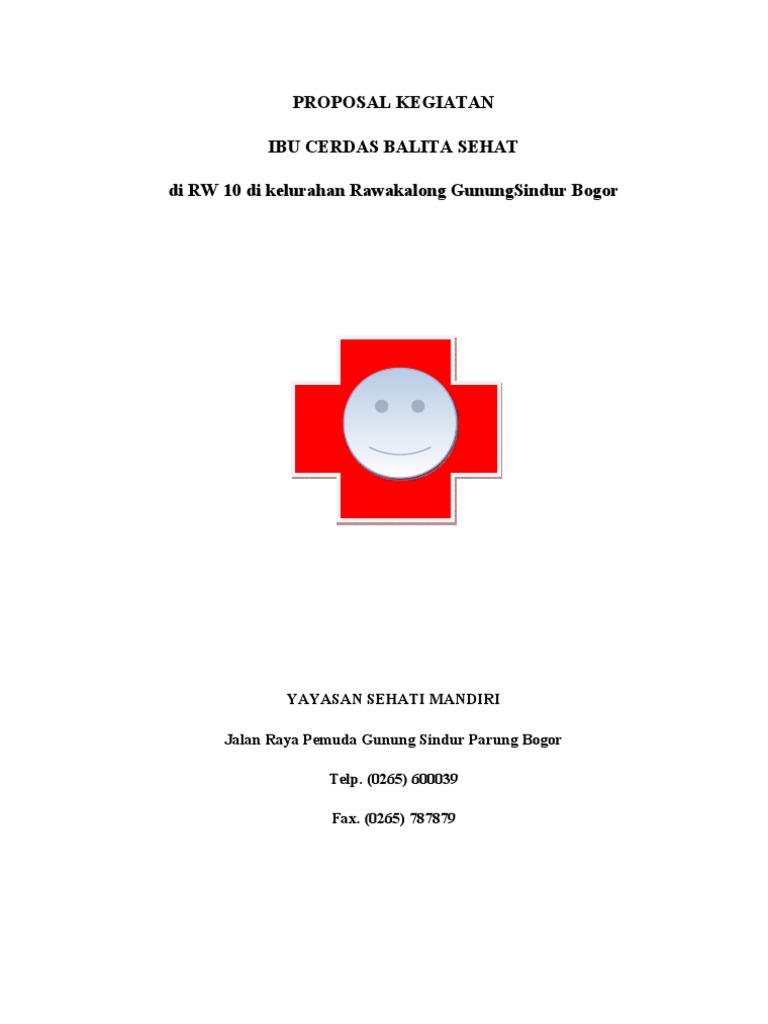 Proposal Kegiatan Posyandu | PDF