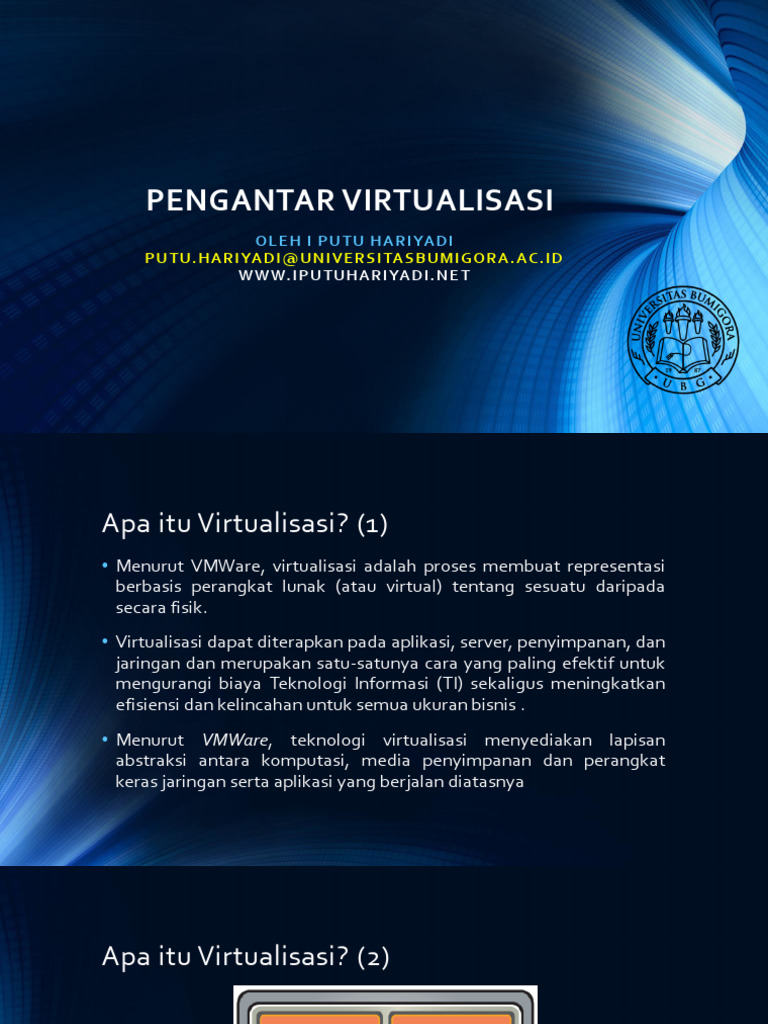 Pengantar Virtualisasi | PDF | Bisnis