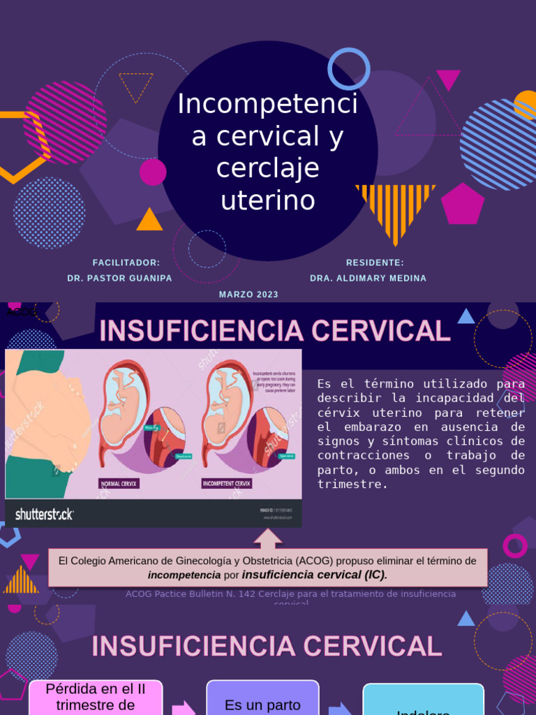 Cerclaje Uterino en Incompetencia Cervical | PDF | Parto | El embarazo