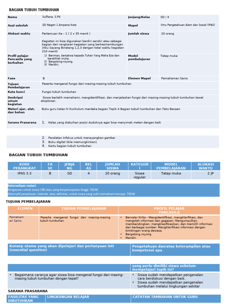 Modul Ajar Sulfiana | PDF