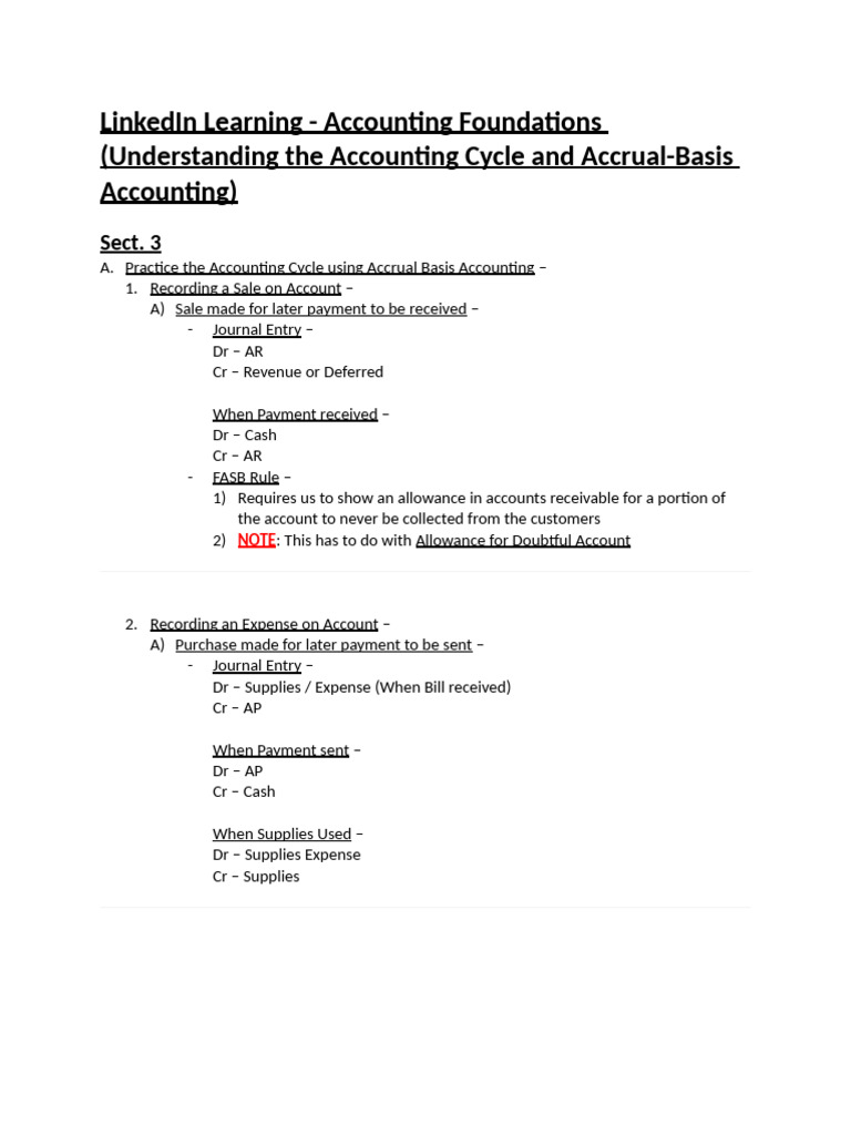LinkedIn Learning - Accounting Foundations (Understanding The ...