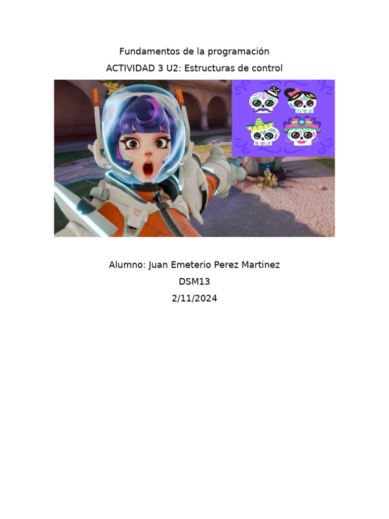 Act3 U2 Programacion | PDF | Informática