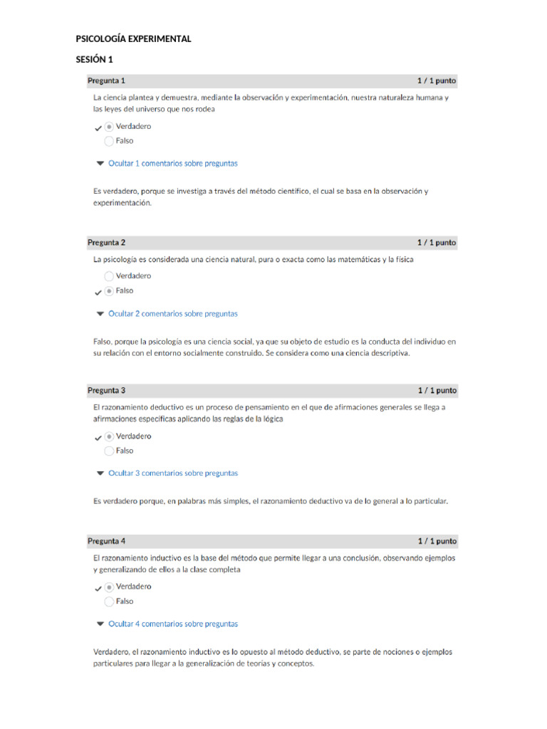 Psicología Experimental | PDF