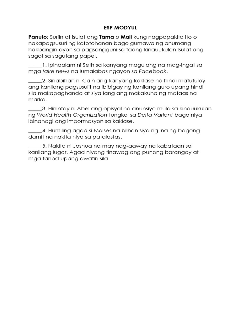 Esp Modyul | PDF
